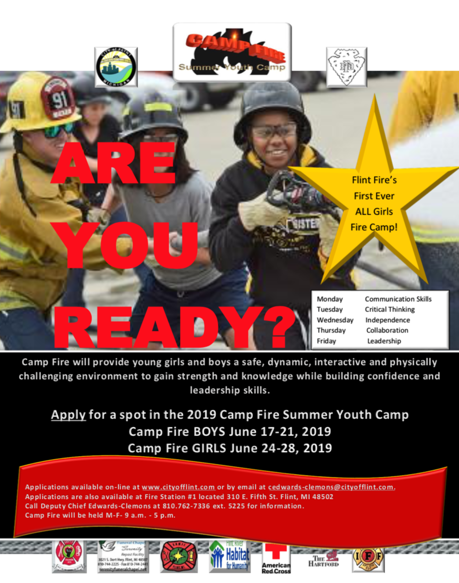 City of Flint Fire Department to Offer Summer Camp for Youth – The ...