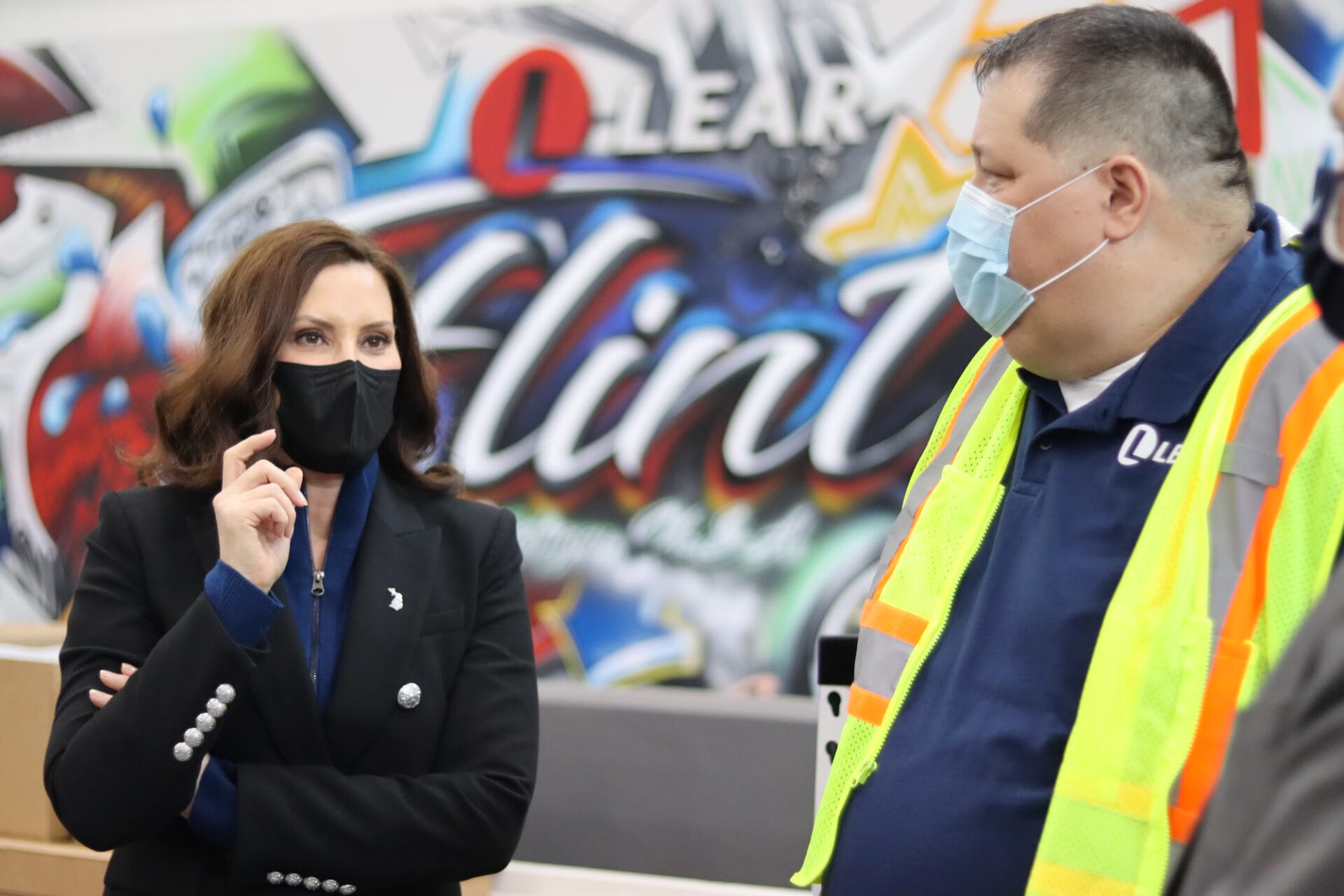 Governor Whitmer visits Lear Corporation‘s Flint facilities to discuss ...