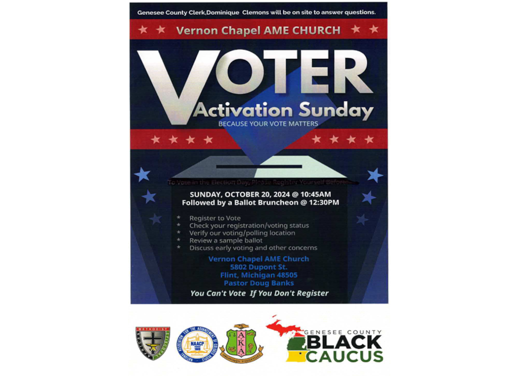 Voter Activation Sunday to take place October 20 – The Courier News